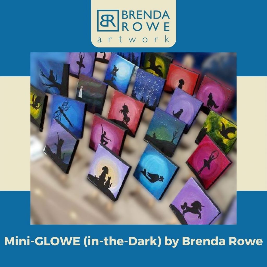 Original Art Mini-GLOWE (in-the-Dark) Sets - Brenda Rowe Artwork